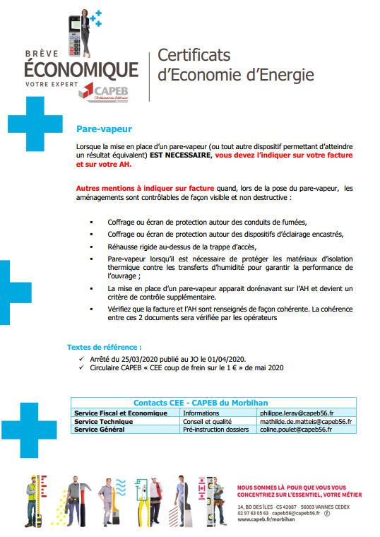 Certificats d'Economie d'Energie - travaux d'isolation : ce qui change au 1er septembre 2020 ...